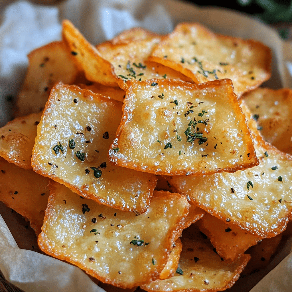 Crispy Cottage Cheese Chips