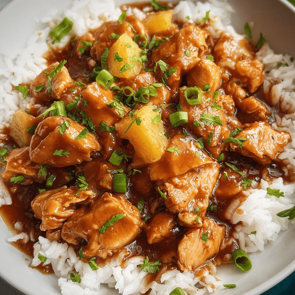 Delicious Sweet Hawaiian Crockpot Chicken
