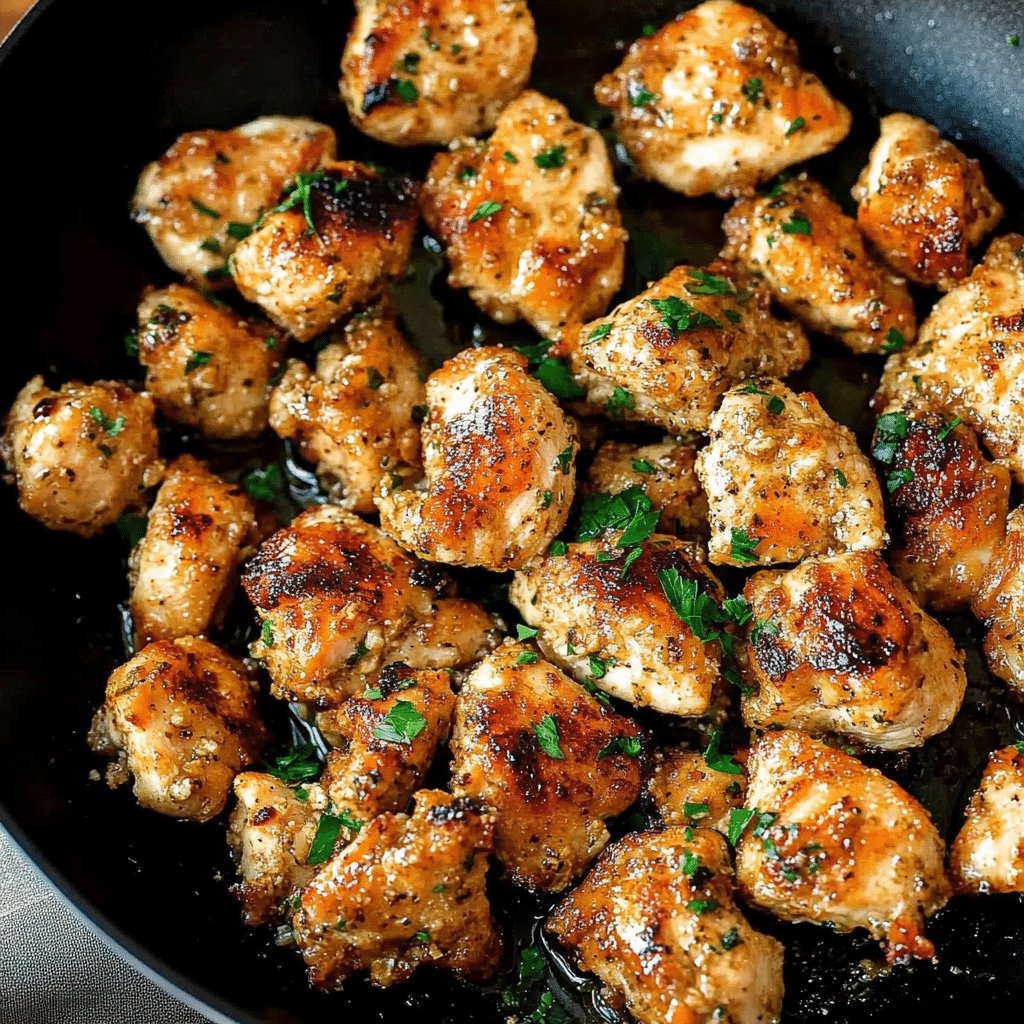 15-Minute Garlic Butter Chicken Bites
