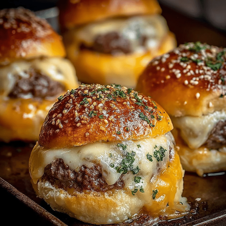 Garlic Parmesan Cheeseburger Bombs